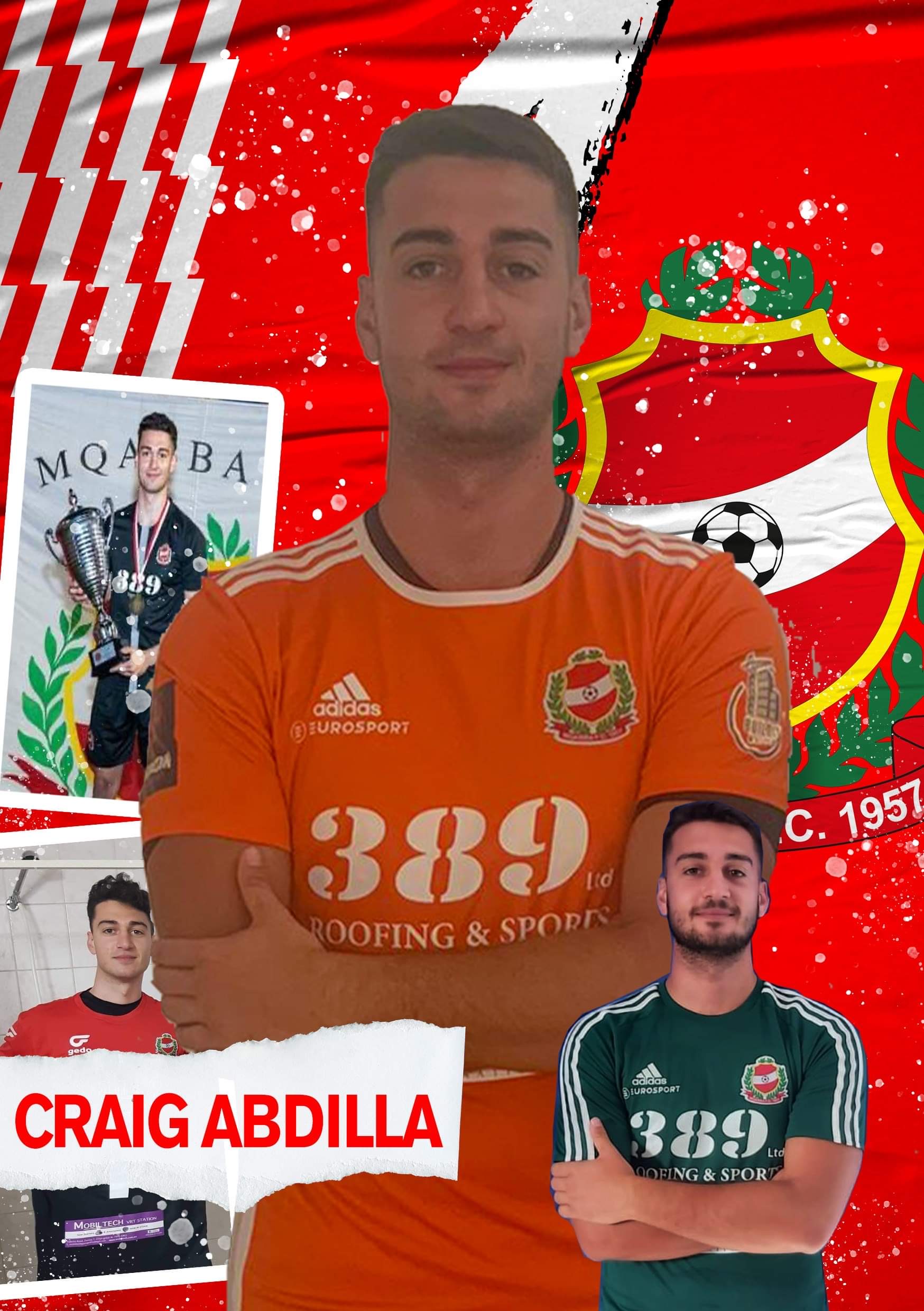 New Signing for Season 2021/2022: Craig Abdilla - Mqabba Football Club